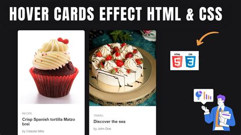 Day 11 Hover Cards Effect Using Html And Css Free Source Code Youtube