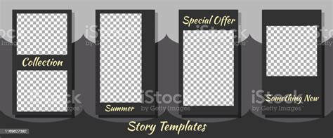 소셜 네트워크에 대한 미니멀 한 이야기의 집합입니다 사진에 대한 프레임 Seth는 고유 한 콘텐츠를 만들 수 있습니다 스토리용 템플릿입니다 Brand Name Online