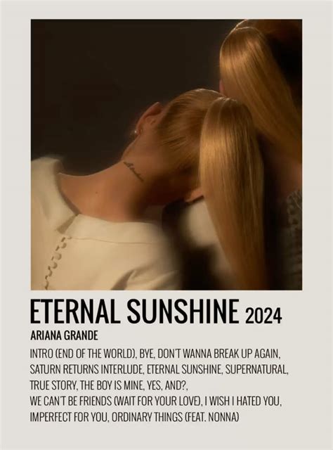 Eternal Sunshine Póster De Ariana Grande Imagenes De Ariana Álbum