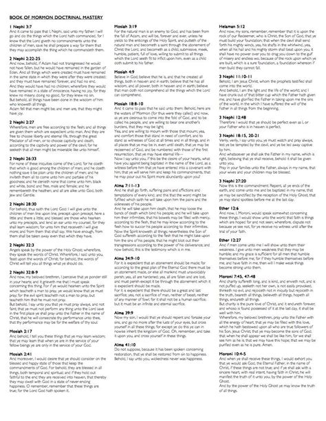 Lds Doctrine Mastery