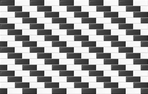 Seamless Black And White Checkered Tile Rectangle Pattern Wallpaper