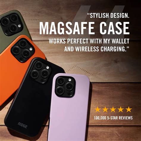 The Ridge Wallet Everyday Phone Case Iphone 16 Basecamp Orange A0260