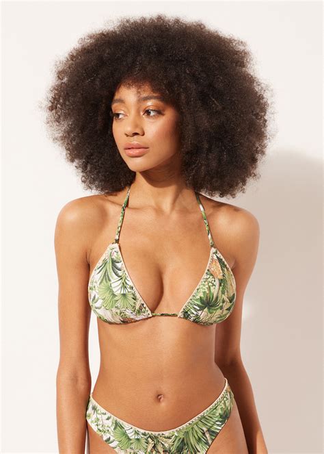 Triangle Bikini Top With Removable Padding Savage Tropics Calzedonia