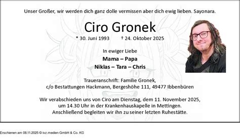 Ivz Trauer Ciro Gronek