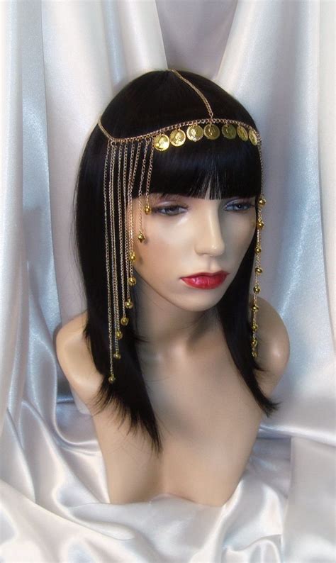 Cleopatra Wig And Headpiece Gold Cleopatra Headpiece Egyptian Queen Wig And Headpiece Set Liz