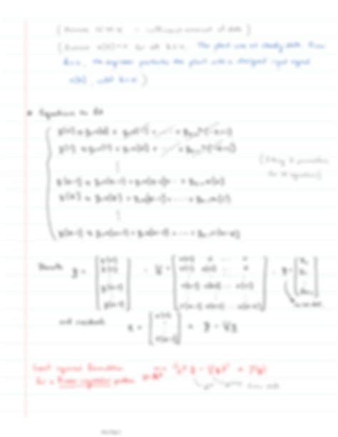 Solution Lecture 16 Finite Impulse Response Fir Model And Its