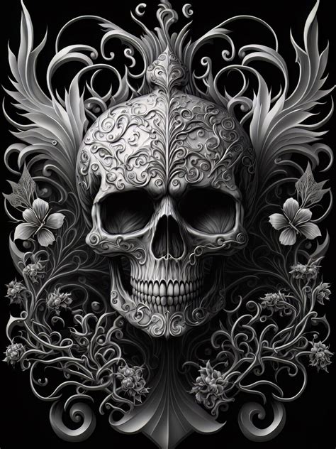 Pin By Devolder Alain On Skulls Skull Tattoo Design Skull Artwork Illustrations Skull Art