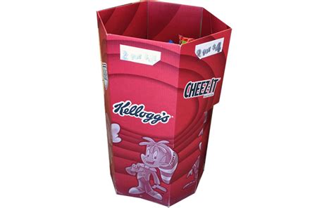 Cardboard Hexagonal Dump Bins Fob Display