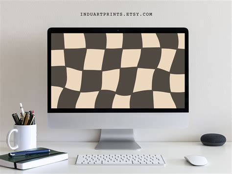 Checkered Desktop Wallpaper Geometric Pattern Background Abstract