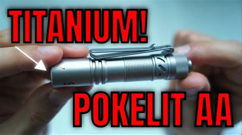 Acebeam Pokelit Aa Titanium Perfect Aa Edc Flashlight