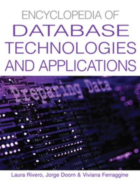 Encyclopedia Of Database Technologies And Applications Premiumjs Store