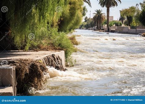 Flooded Riverbanks During The Annual Tigris And Euphrates Floods
