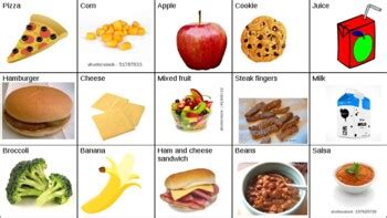 Cafeteria Food Pictures By Educational Solutions For Learning Tpt