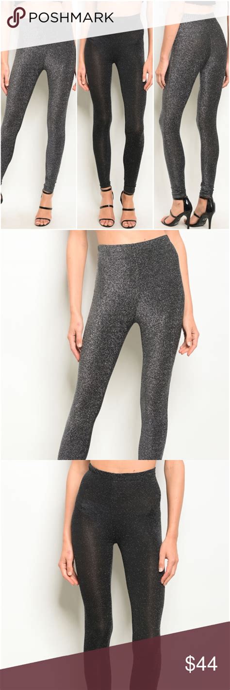 Grey Or Black Sparkle Leggings Trend Setter Diva Boutique
