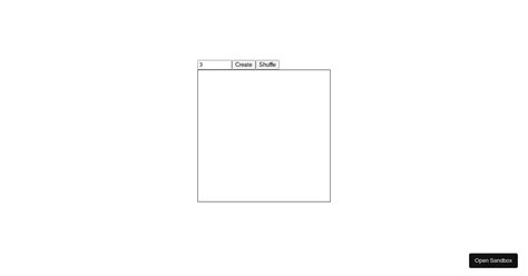 Tile Shuffle Codesandbox