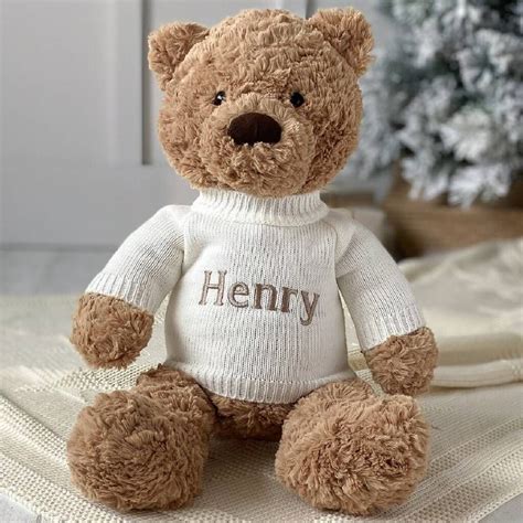 Personalised Bumbly Bear Medium Soft Toy Artofit