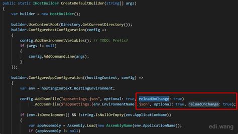 Auto Refresh Settings Changes In ASP NET Core Runtime Edi Wang