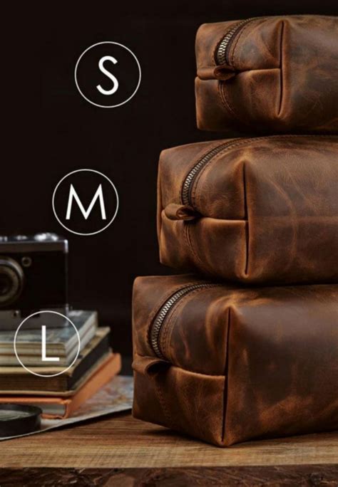 Leather Toiletry Bag Pattern Dopp Kit Template Pdf Pattern Etsy