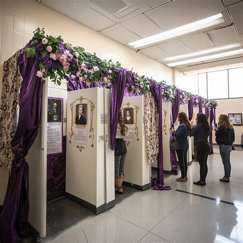 Sleek And Efficient Modern Voting Station Design Premium Ai Generated