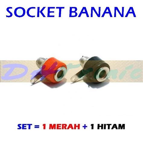 Jual Socket Banana Betina Female Terminal Pisang Merah Hitam Socket Bis