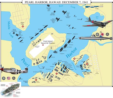 Mappa Dellattacco Di Pearl Harbor