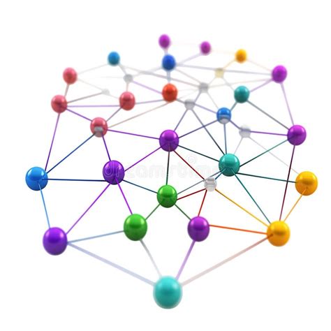 Png Vibrant Network Of Interconnected Nodes Symbolizing Complexity And Connectivity Against A