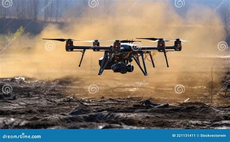 Thermal Drones Oil And Gas Stock Illustration Illustration Of Imaging