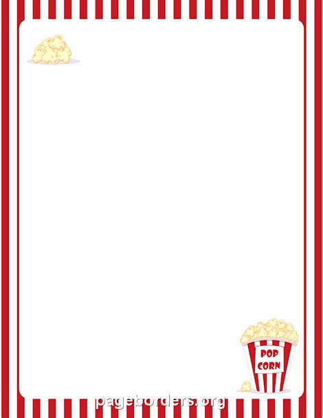 Popcorn Clip Art Border Popcorn Border Ddvlne