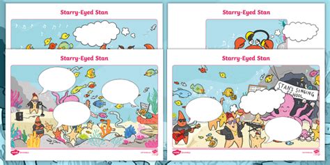 Starry Eyed Stan Speech And Thought Bubble Worksheet Worksheets