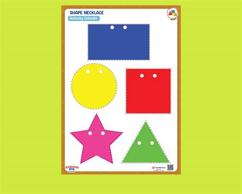 Shapes Activity Shape Necklace Classmonitor