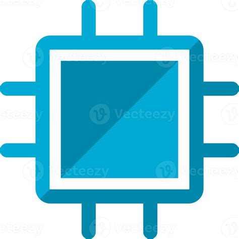 Blue Cpu Chip Intelligence 68119246 Png