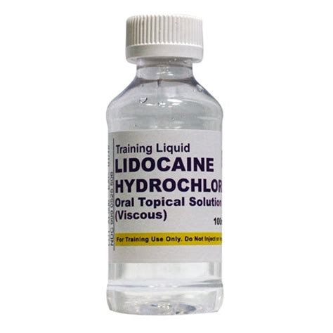 Training Liquid Lidocaine 2 Oral Viscous 100ml Mockmeds