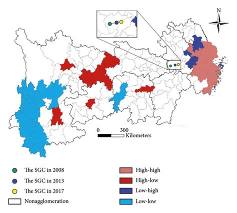 The Spatial Agglomeration Classification Spatial Gravity Center Sgc