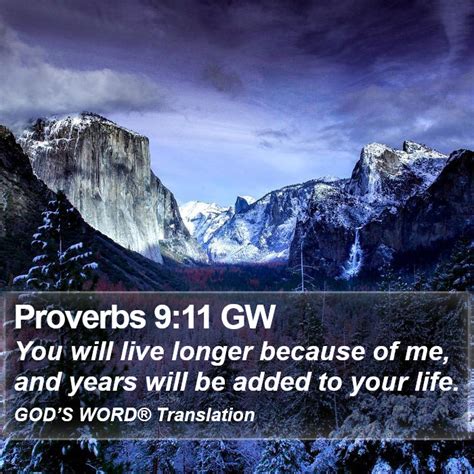 Proverbs 9 11 Gw Bible Images