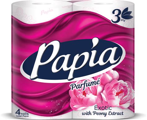 Papia Трипластова тоалетна хартия Exotic 4 бр Dm България