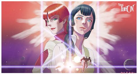 Ideon Karala Ajiba And Harulu Ajiba Densetsu Kyojin Ideon Drawn By