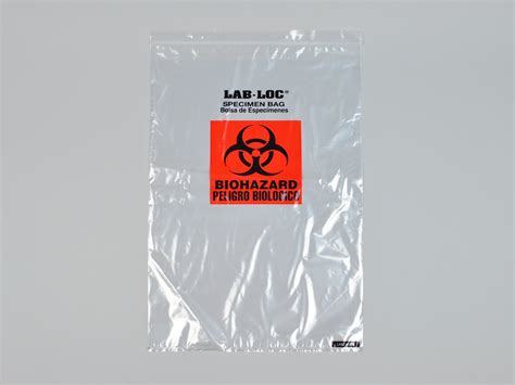 Elkay Plastics Lab Loc® Specimen Bags Large 20x14 200 Mil Clear