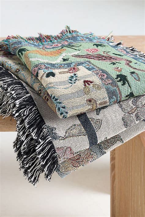 Tales Cotton Woven Throw Blanket Woven Throw Woven Throw Blanket