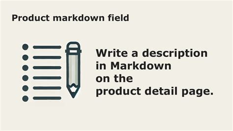 Product Markdown Field Format Product Descriptions With Simple Markdown Fields Shopify App