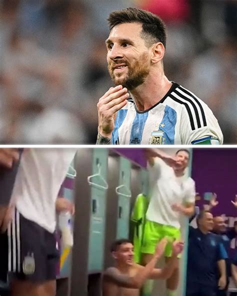 Messi Sets The Mood In Argentinas Locker Room Messi Sets The Mood In