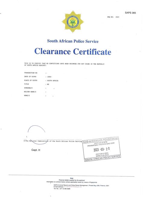 Does A Police Clearance Certificate Expire Apostil