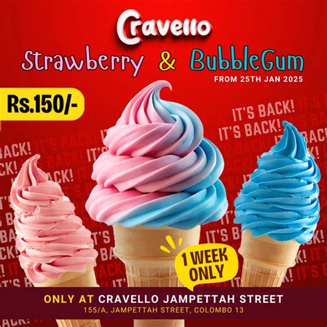 Cravello Its Back For One Week Only Cravello Brings You The First
