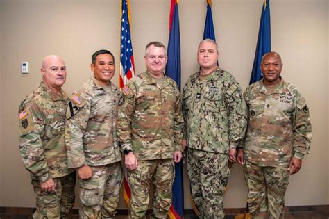 U S Navy Capt Michael Smith Chief Of Staff Of Joint Region Marianas Jrm And U S Army Col