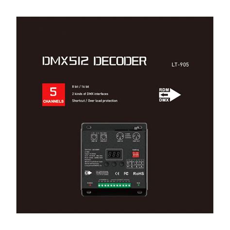Ltech Led Dmx512 Decoder Controller Lt 905