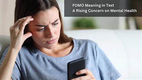 Fomo Meaning In Text A Rising Concern On Mental Health