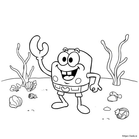 Krabby Coloring Page