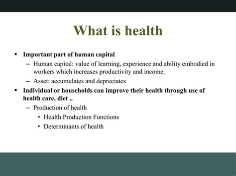Key Concepts In Health Economics Understanding Resource Allocation