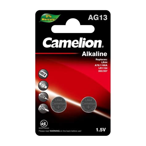 Camelion Ag13 357 Lr44 15v Button Cell Battery — Batteries 4 Stores