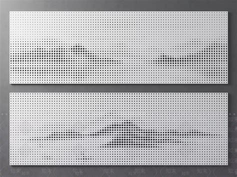 现代随机穿孔板护墙板su模型下载【id1154314243】知末su模型网