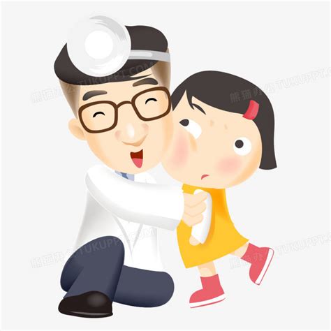 卡通医患PNG图片素材下载 卡通PNG 熊猫办公